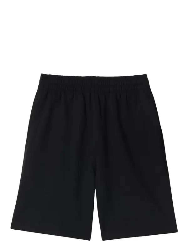 Burberry Straight-leg Cotton Shorts - Black