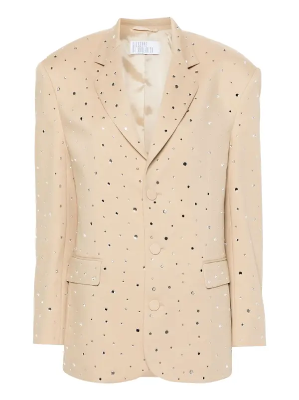 Giuseppe Di Morabito Rhinestone-embellished Twill Blazer - Neutrals