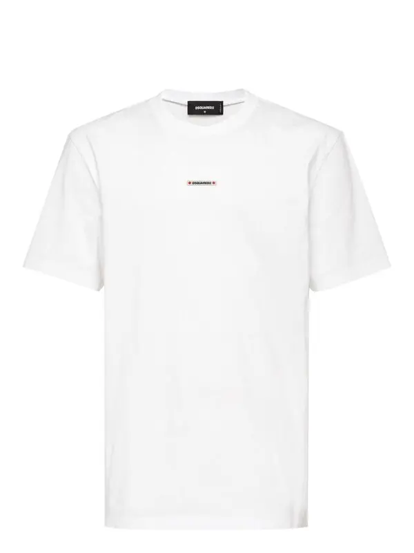 Dsquared2 Logo-patch Cotton T-shirt - White