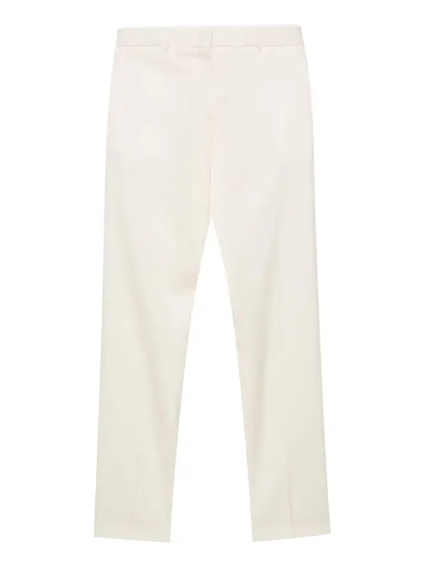 JIL SANDER Pressed-crease Straight-leg Trousers - Neutrals