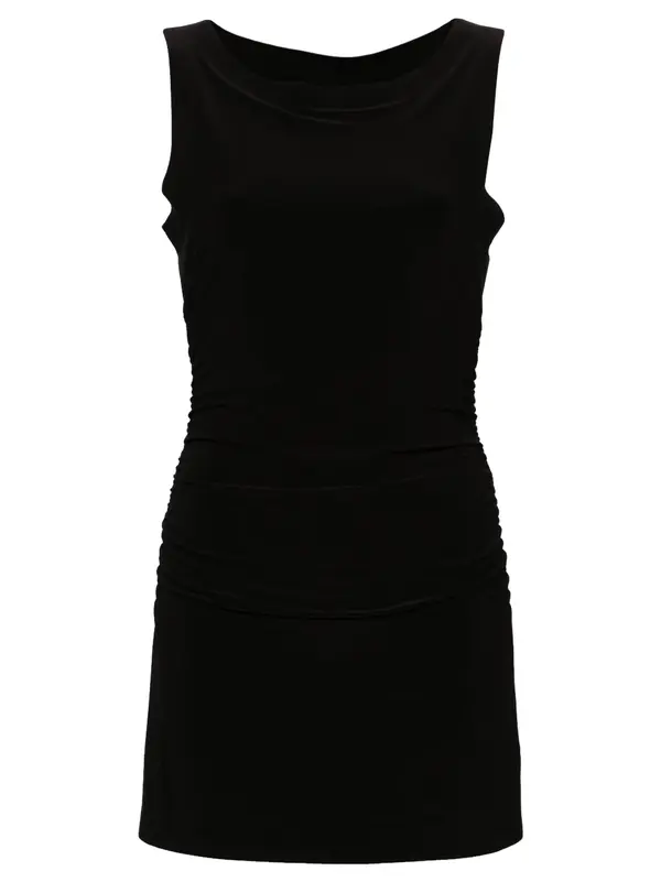 Norma Kamali Pickleball Sleeveless Mini Dress - Black