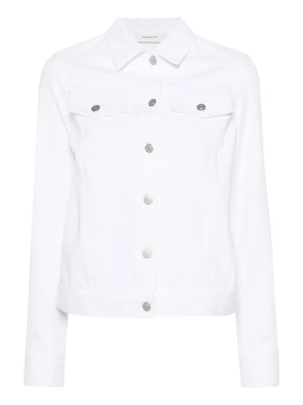 Fabiana Filippi Button-up Denim Jacket - White