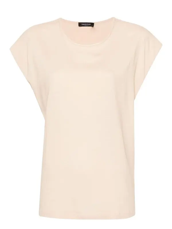 Fabiana Filippi Bead-embellished T-shirt - Pink