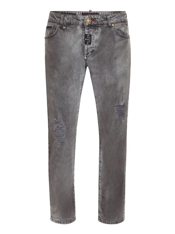 Philipp Plein Mid-rise Skinny Jeans - Grey