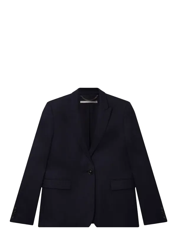 Stella McCartney Single-breasted Flannel Blazer - Blue
