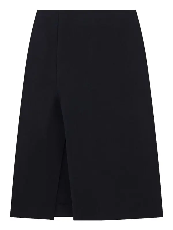 Stella McCartney Slit Organic Cotton Skirt - Black