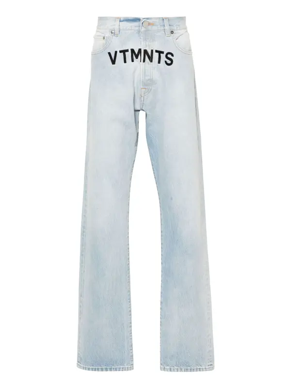 VTMNTS Logo-embroidered Jeans - Blue