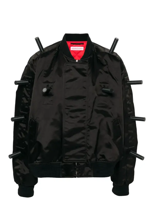WALTER VAN BEIRENDONCK Exoskeleton Bomber Jacket - Black