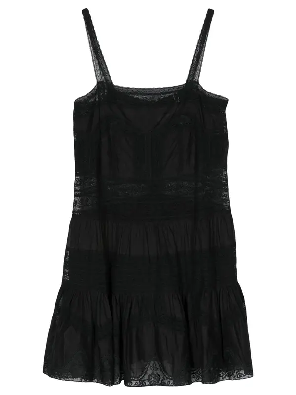 Zimmermann Halliday Lace-trim Minidress - Black