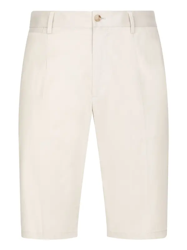 Dolce & Gabbana Stretch-cotton Bermuda Shorts - Neutrals