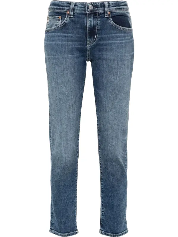 Ag Ex-boyfriend Slim Mid-rise Jeans - Blue