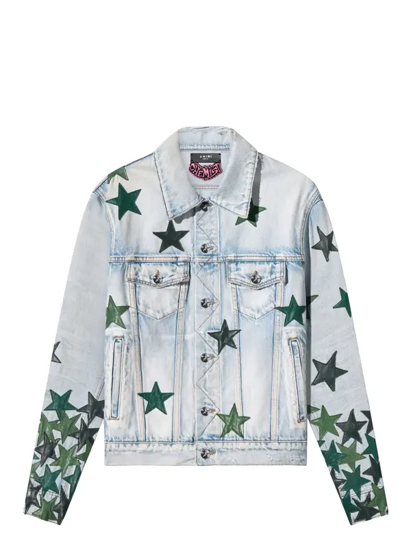 Amiri Chemist Trucker Jacket - Blue