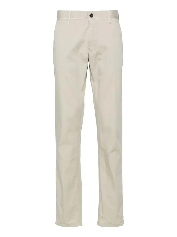 Incotex Mid-rise Tapered Trousers - Green