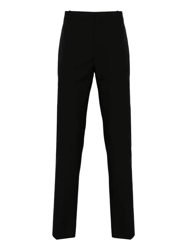 Alexander McQueen Pressed-crease Tailored Trousers - Black