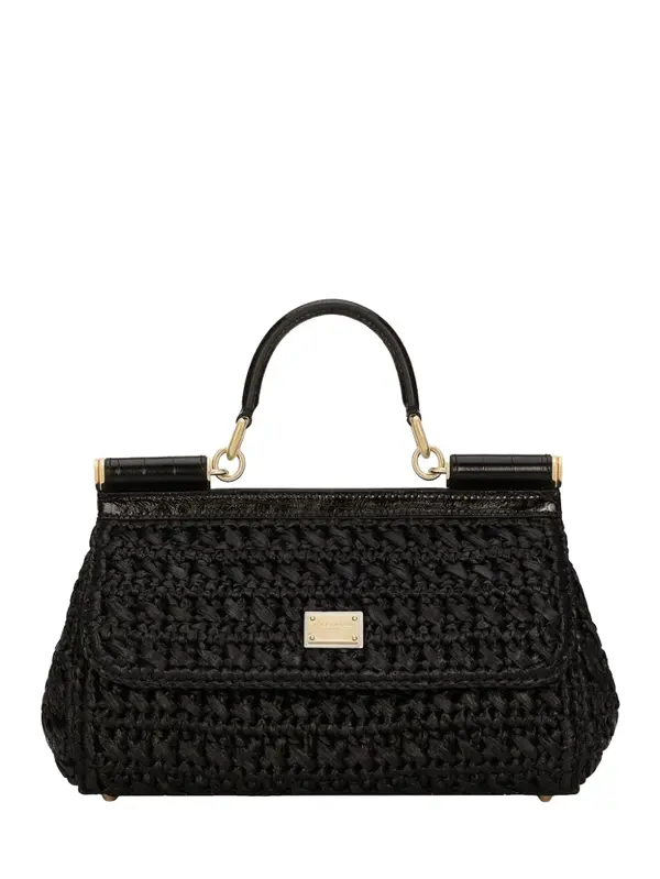 Dolce & Gabbana Sicily Mini Top Handle Bag - Black
