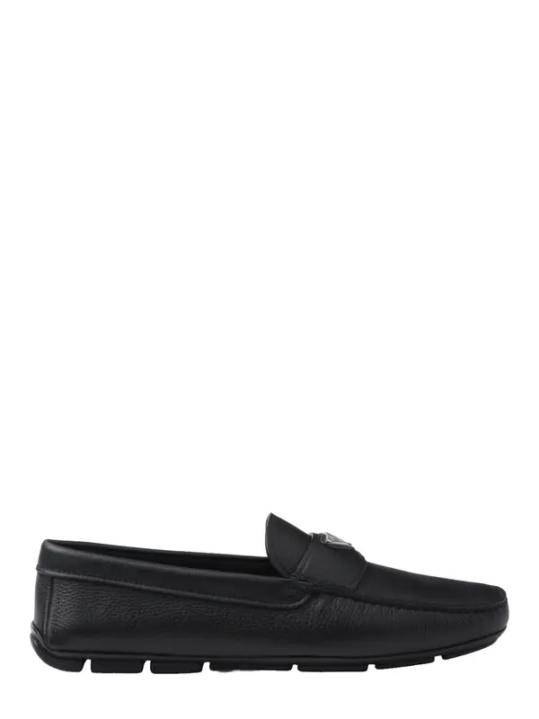 Prada Drive Leather Loafers - Black