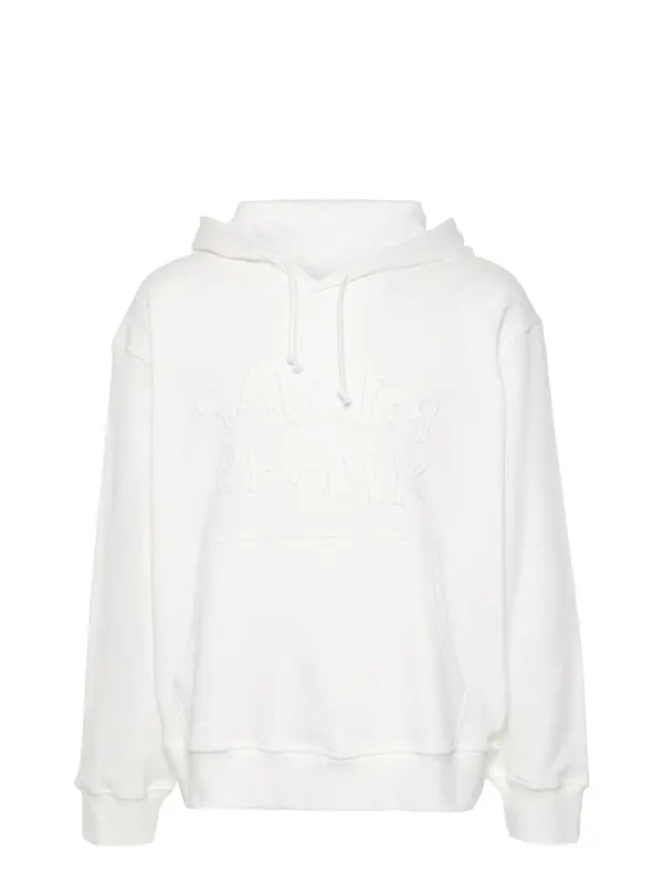 Paul & Shark Logo-embroidered Cotton Hoodie - White