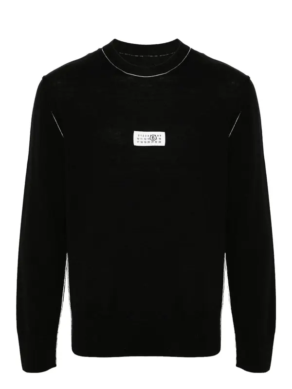 MAISON MARGIELA Numbers-motif Jumper - Black