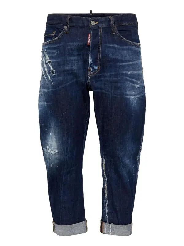 Dsquared2 Distressed Tapered Jeans - Blue