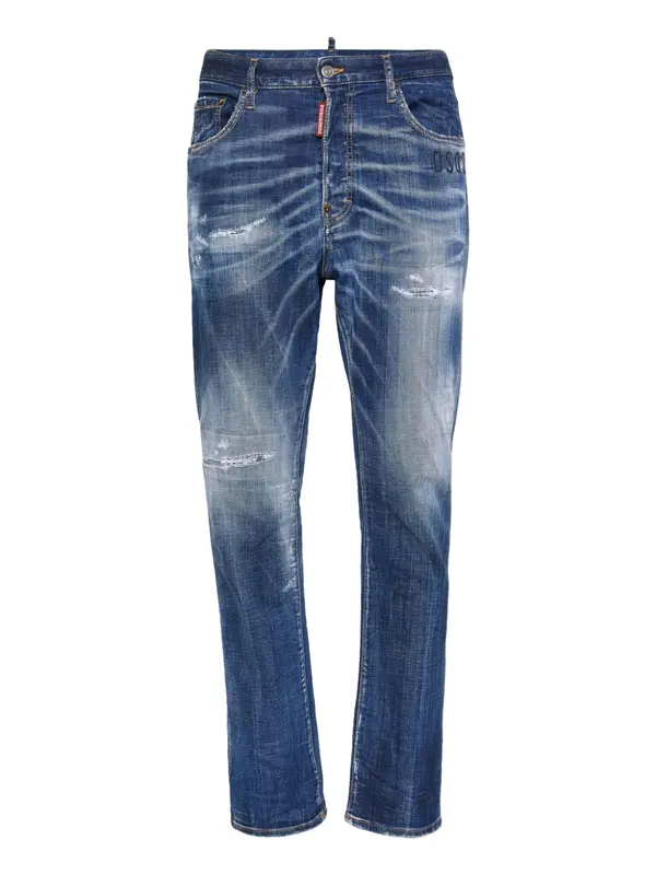 Dsquared2 Distressed Skinny Jeans - Blue