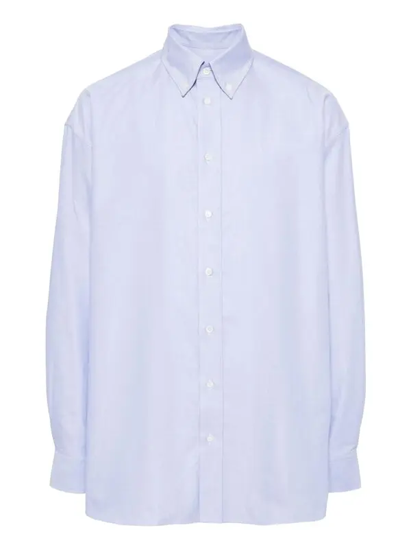 Marni Long-sleeve Cotton Shirt - Blue
