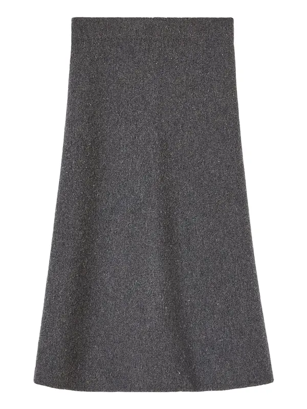 JIL SANDER A-line Midi Skirt - Grey