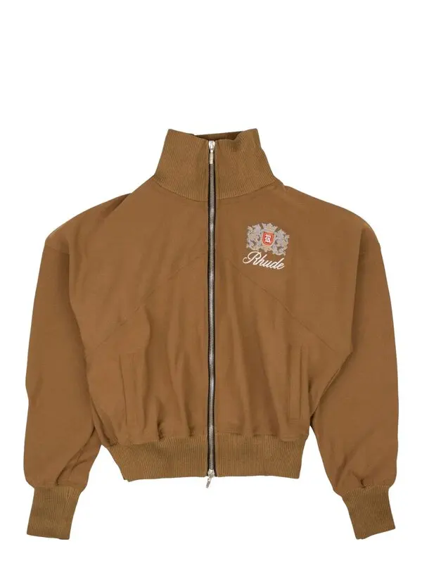 Rhude Brentwood Embroidered Bomber Jacket - Brown