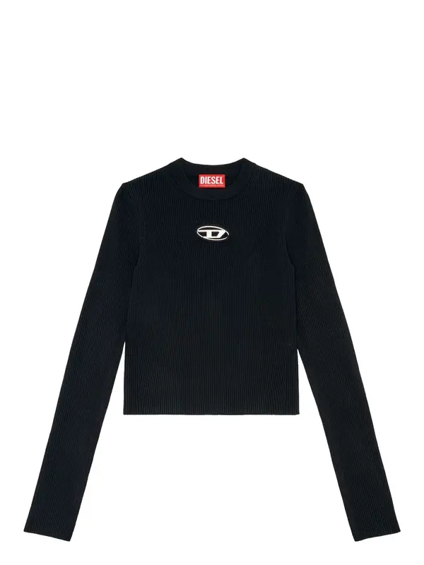 DIESEL A-valari Long-sleeved T-shirt - Black