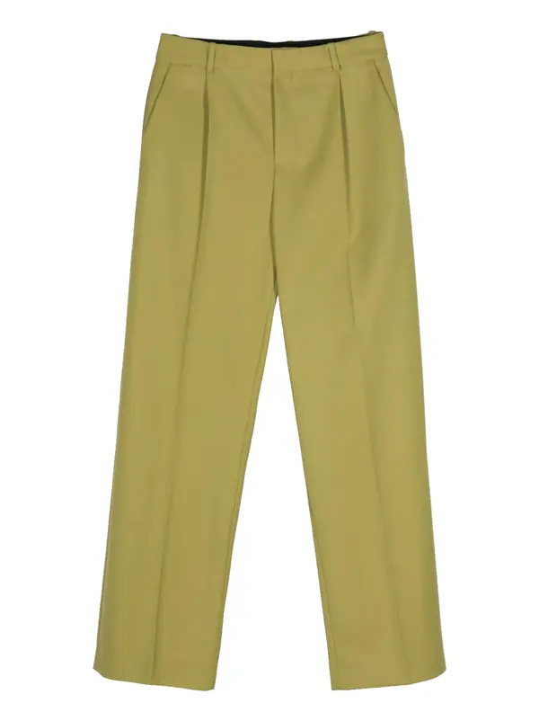 BOTTER Pleat-detail Wool Trousers - Green