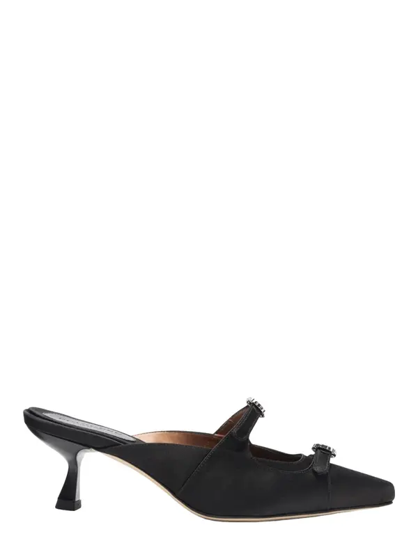 SCAROSSO Liz 55mm Mules - Black