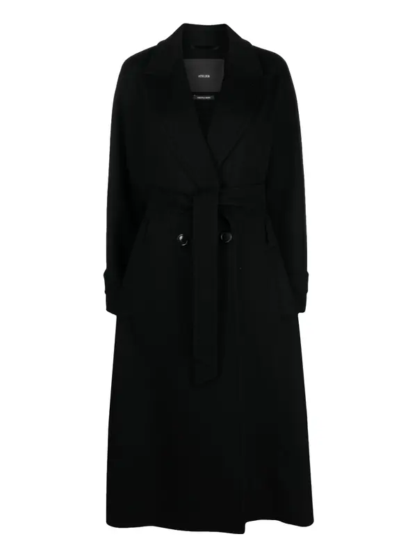 Max Mara Adda Double-breasted Cashmere Coat - Black