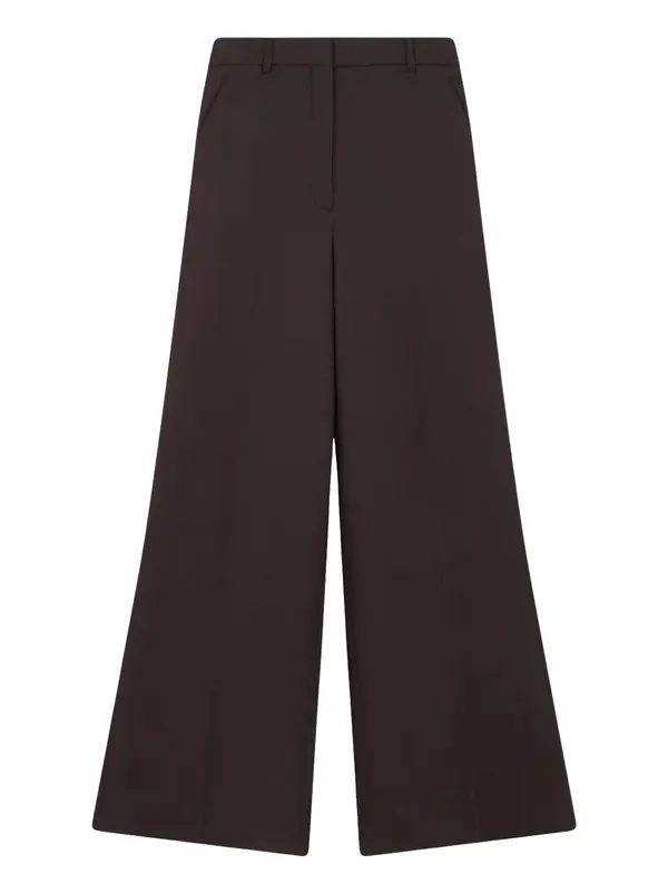 Stella McCartney Wool Flared Trousers - Brown