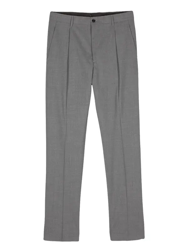 MOORER Vieste Pleated Trousers - Grey