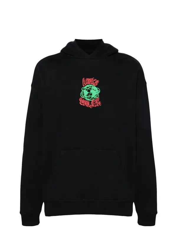 AWAKE NY Globe Logo Hoodie - Black
