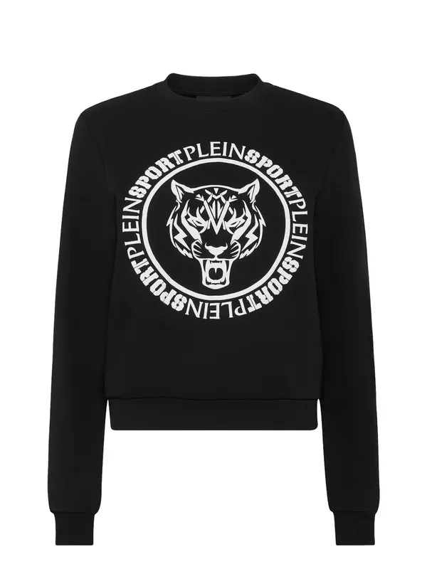 PLEIN SPORT Tiger-print Sweatshirt - Black
