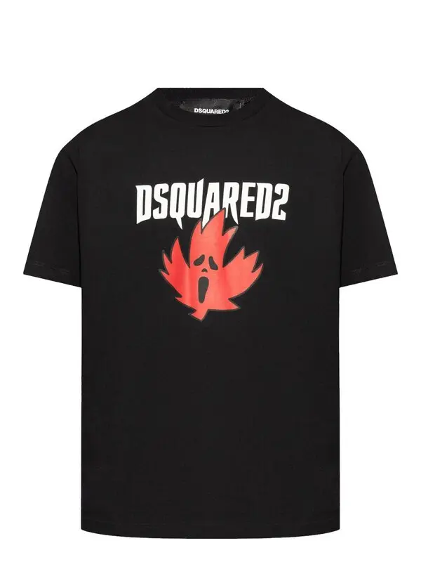 Dsquared2 Logo-print Cotton T-shirt - Black