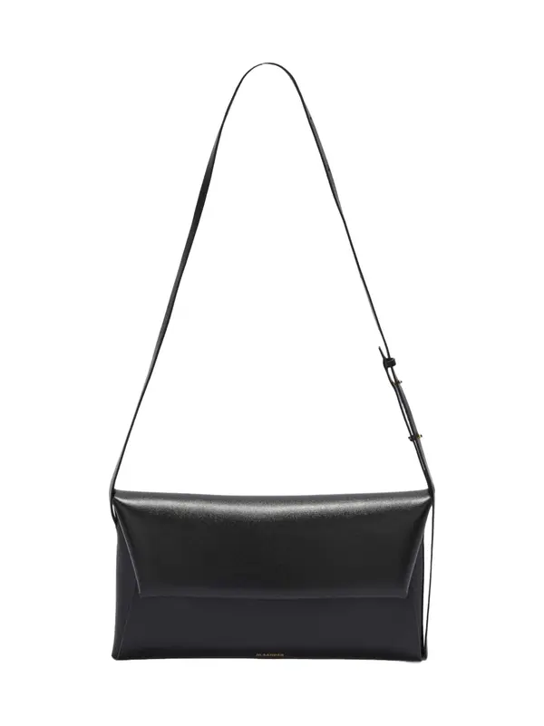 JIL SANDER Small Folded Shoulder Bag - Black