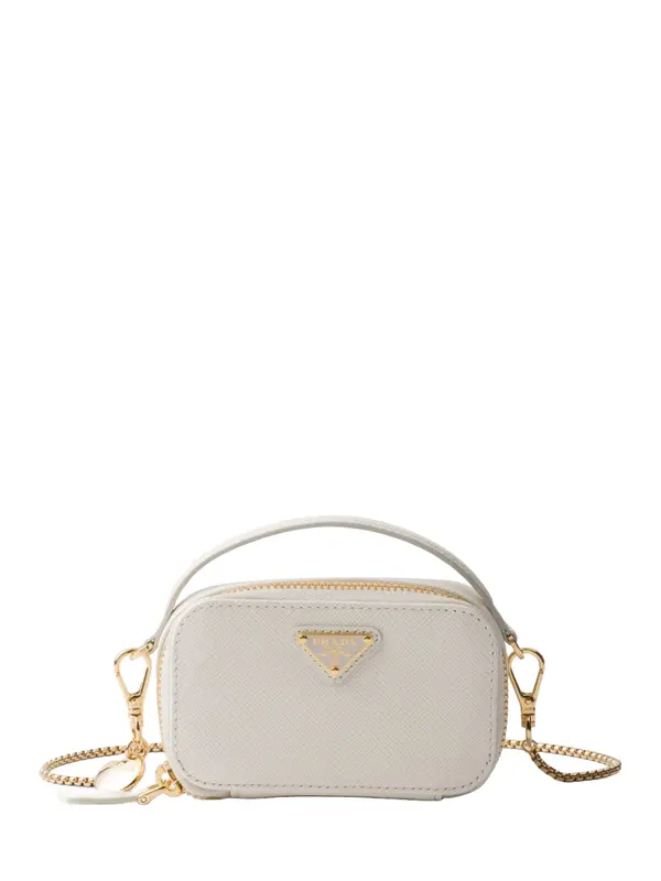 Prada Saffiano Leather Mini Bag - White