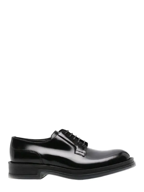 Alexander McQueen Float Leather Derby Shoes - Black