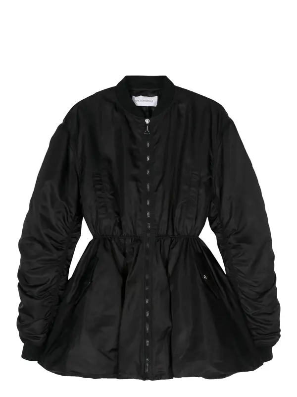 Viktor & Rolf Padded Flared Bomber Jacket - Black