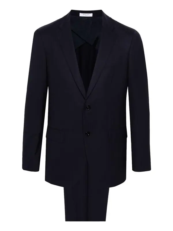 Boglioli Twill Virgin-wool Suit - Blue