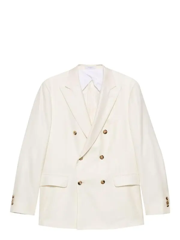 Boglioli Double-breasted Blazer - White