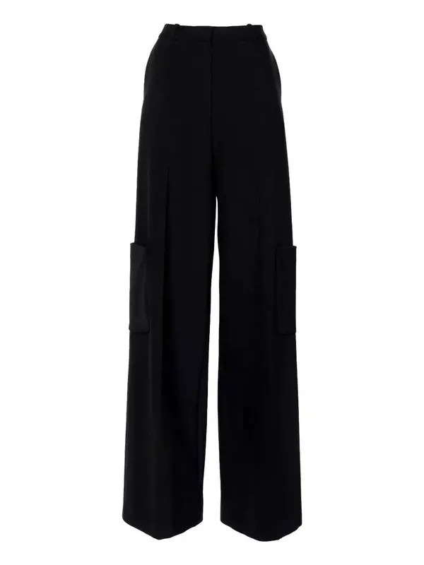 Viktor & Rolf Cargo-pockets Wide-leg Trousers - Blue