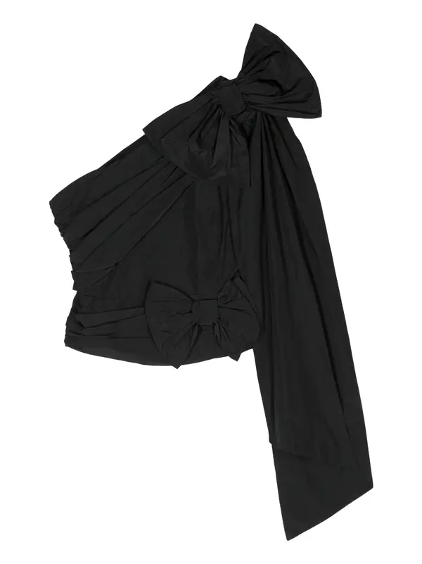 Viktor & Rolf Bow-detail One-shoulder Blouse - Black