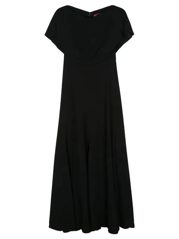 Colville Full Moon Satin Maxi Dress - Black
