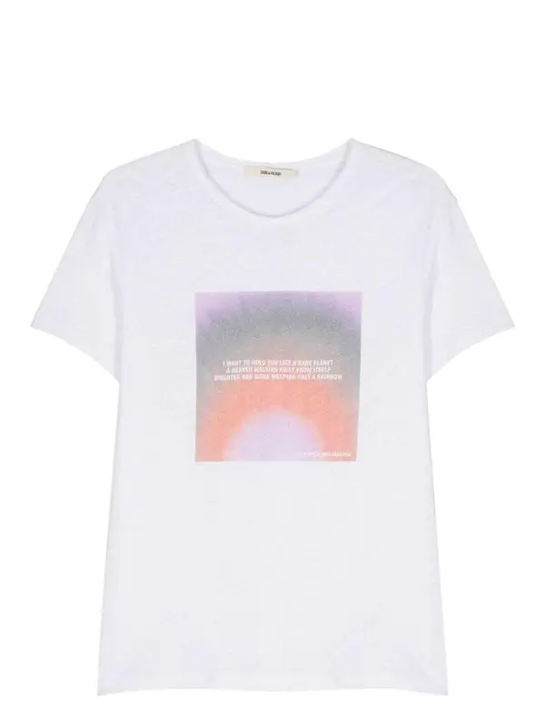 Zadig&Voltaire X Greta Bellamacina Toby Photoprint T-shirt - White