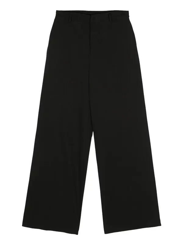 PT TORINO Lorenza Satin Trousers - Black