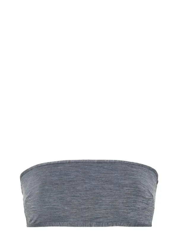 TOTEME Mélange-effect Bikini Top - Grey