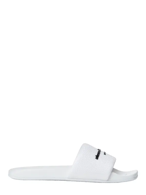 Alexander Wang Logo-embossed Pool Slides - White