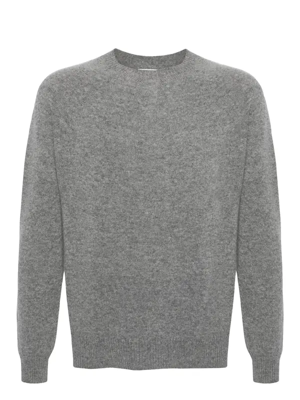 JIL SANDER Crew-neck Wool-blend Jumper - Grey
